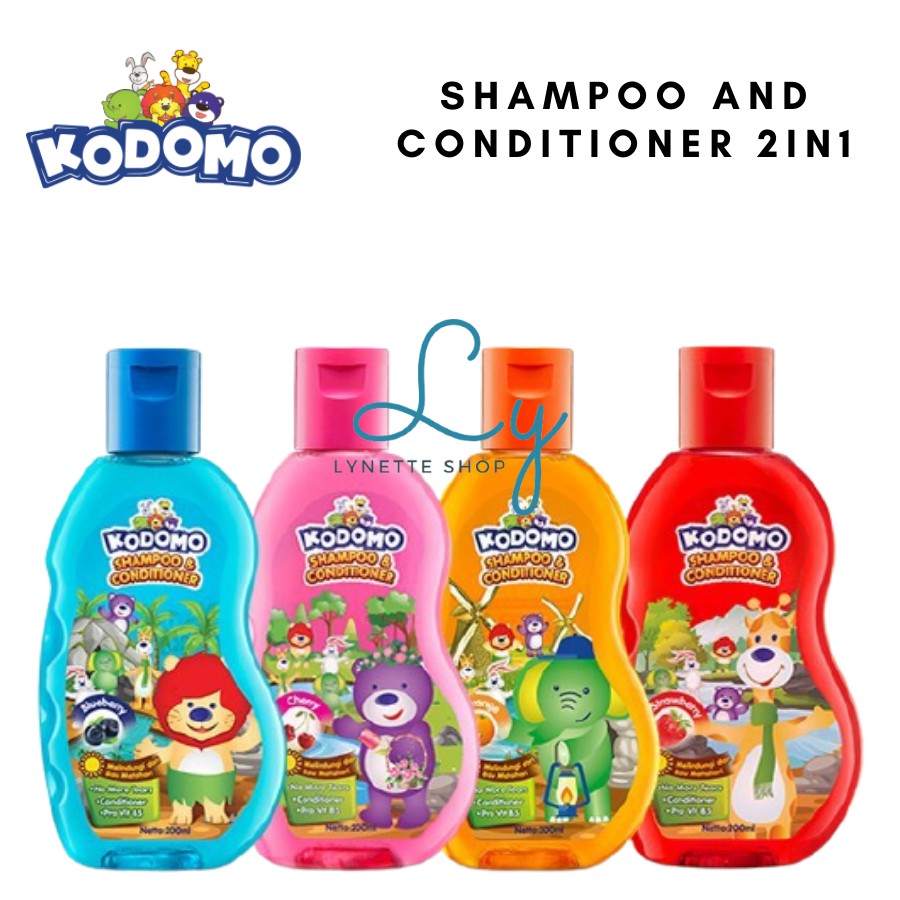 Jual KODOMO Shampoo And Conditioner 2in1 45ML 100ML 200ML | Shampo Dan Kondisioner Anak BY ...