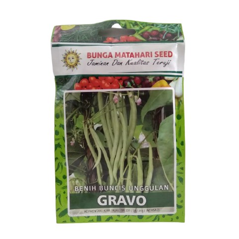 Jual Benih Buncis Gravo Cap Bunga Matahari SP 25 Gram | Shopee Indonesia
