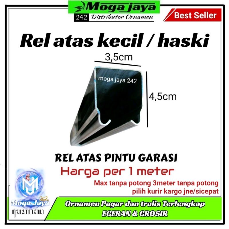Jual rel atas pintu garasi KECIL / HASKI 1meter | Shopee Indonesia