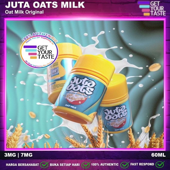 Jual Liquid Juta Oats Oat Milk 60ML by RSR Brew x Vape Boss | Shopee ...