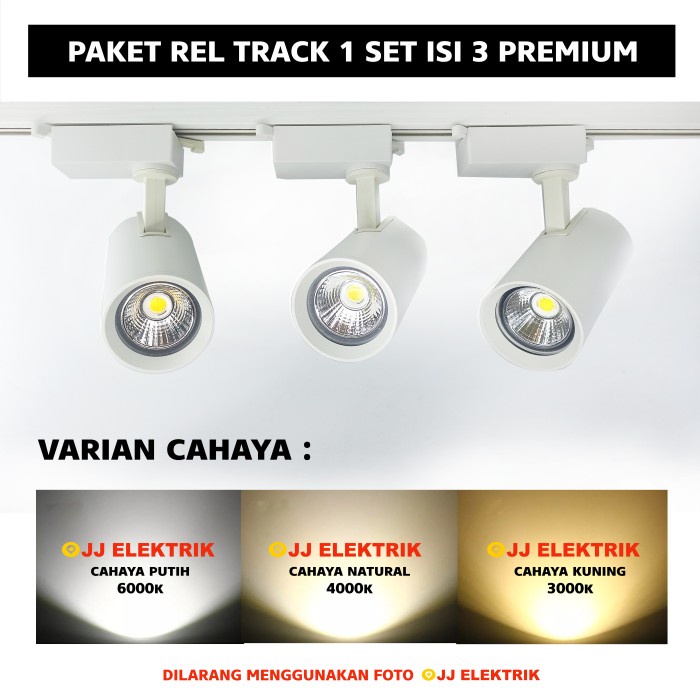 Jual Paket 3 Lampu Rell Track LED Sorot Lampu Sorot Plafon Tracklight ... Jual Paket 3 Lampu Rell Track LED Sorot Lampu Sorot Plafon Tracklight ...