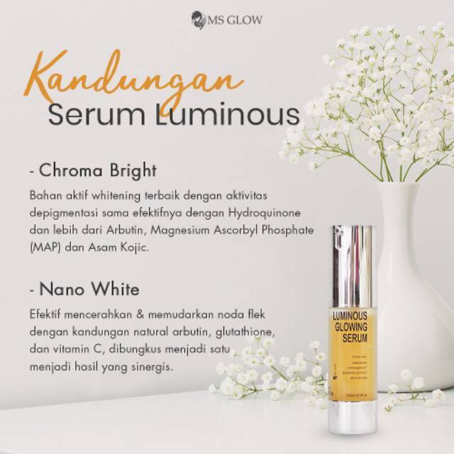 Luminous glowing serum store