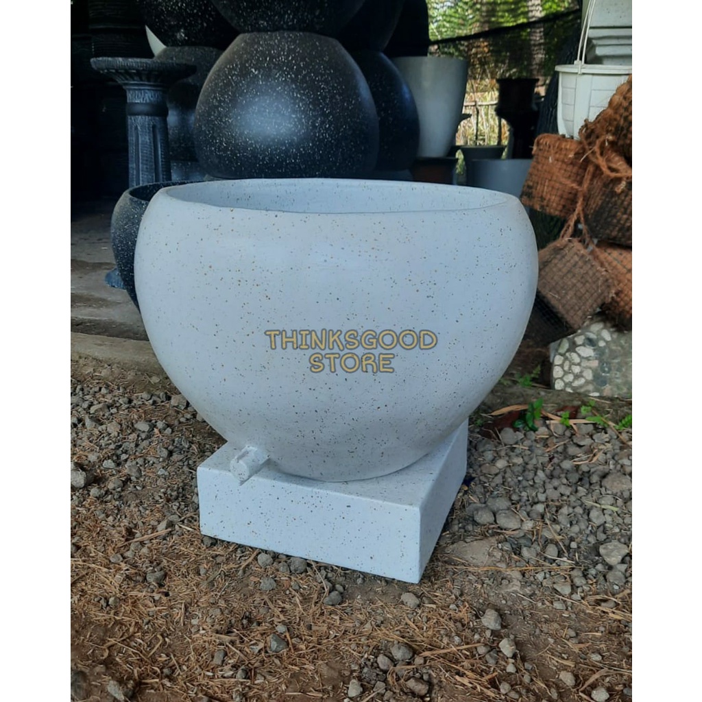 Jual BAK MANDI GENTONG AIR MODEL GENUK TYPE 40 PUTIH TRASO MINIMALIS ...