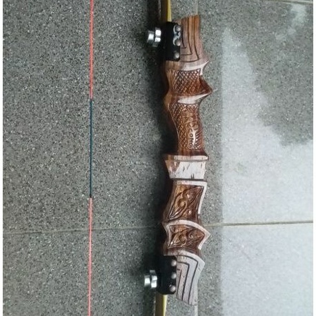 Jual busur panah bambu ukir jemparingan tradisional jemparing | Shopee ...