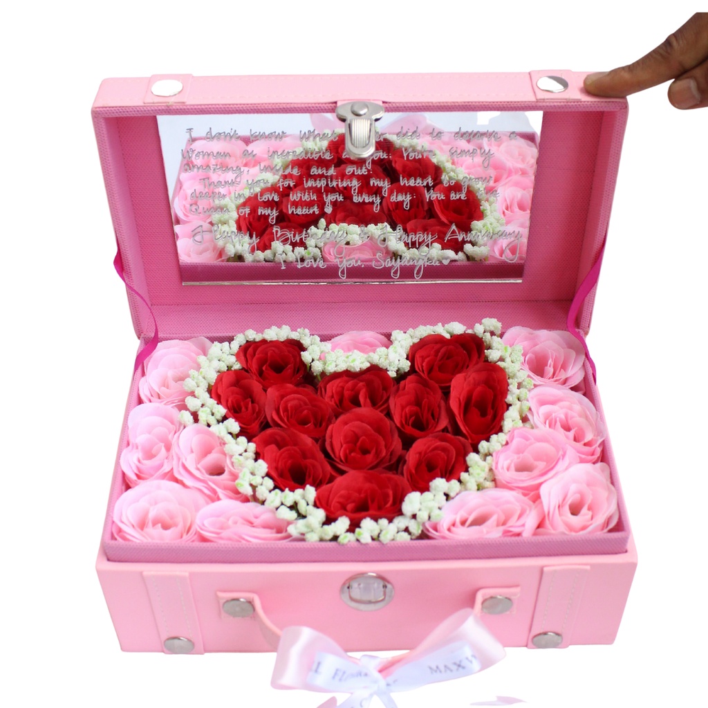 Jual Treasure Box Pink Love Shapes | Kado unik | Kado Anniversary ...