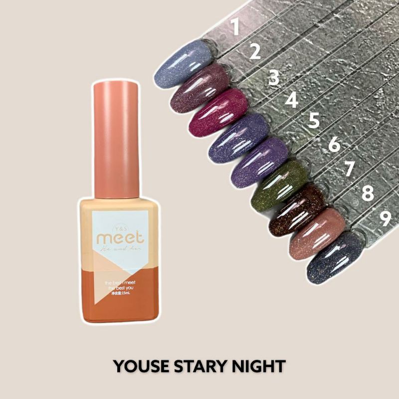 Jual YOUSE MEET STARRY NIGHT SERIES SATUAN NAIL GEL POLISH 15ML KUTEK ...