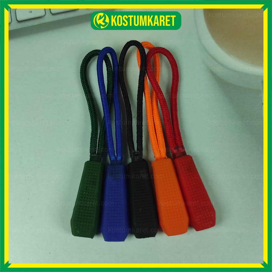 Jual Zipper Puller TPR Rubber 2 Sisi | Tarikan Resleting Karet ( Bukan ...