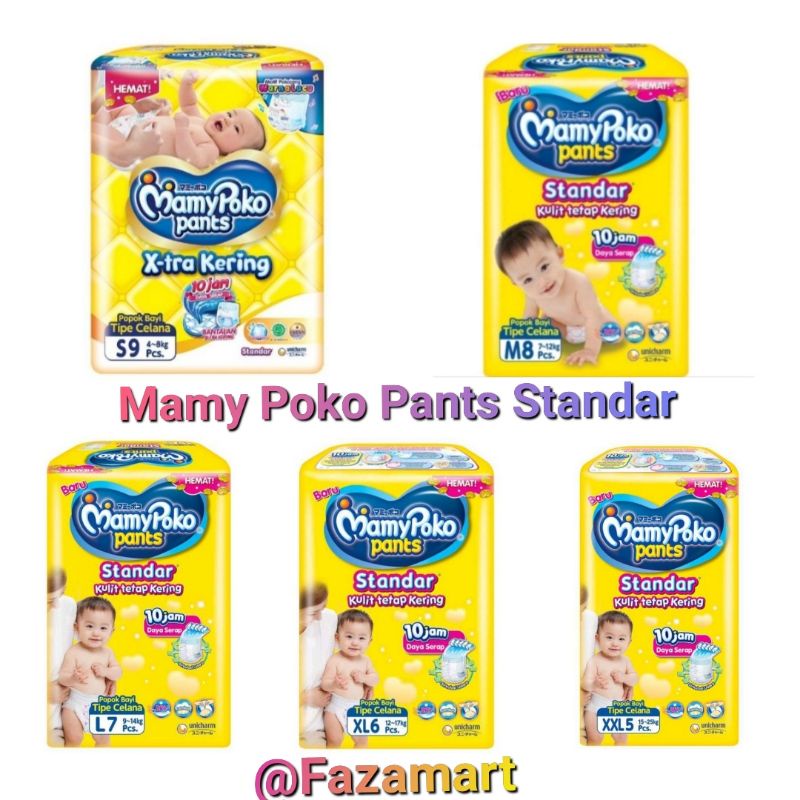 Jual Mamy Poko Pants Standar Popok Celana S9 | M8 | L7 | XL6 | XXL 5 | Shopee Indonesia