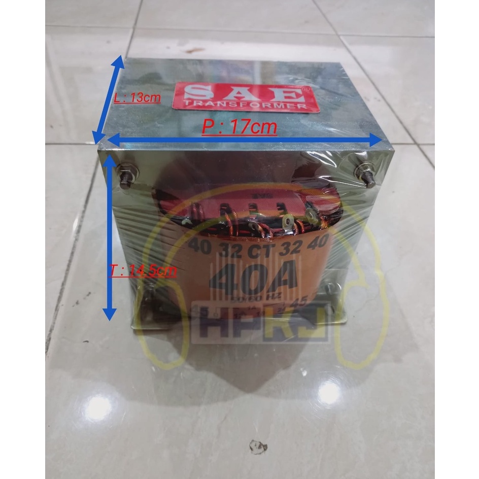 Jual TRAFO TRANSFORMER SAE 40A CT 45 MURNI travo sae 40 amper ct 45v ...