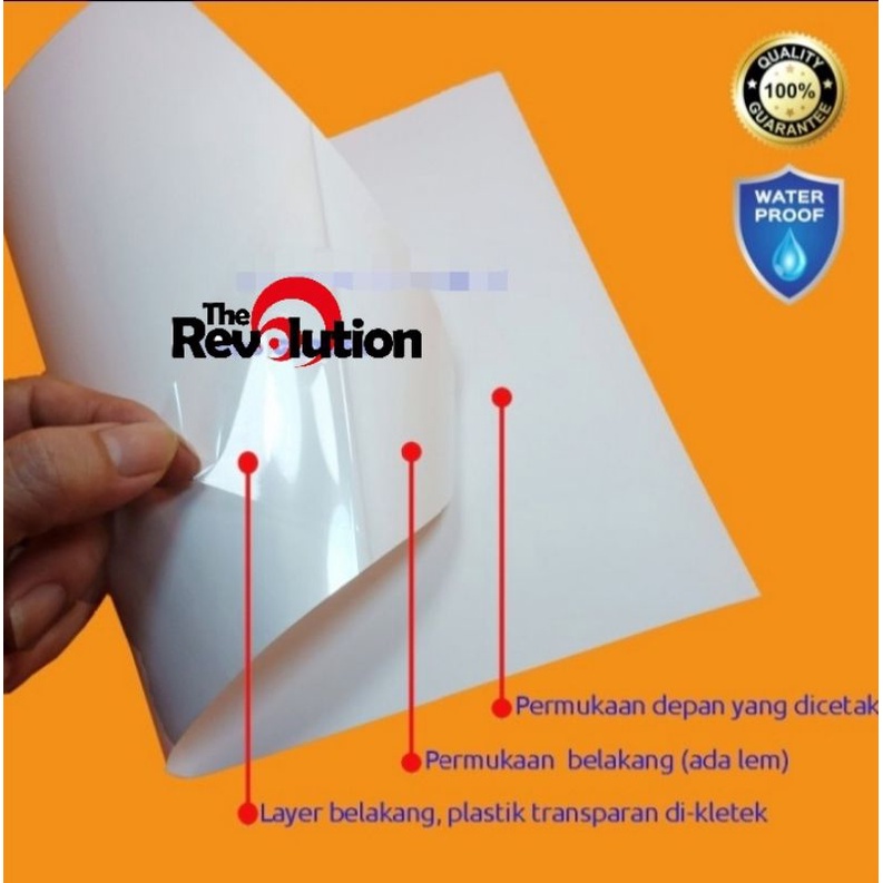 Jual Sticker Vinyl Matte Sticker doff water proof Stiker Vinil Inkjet ...