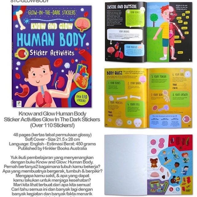 Jual Human Body Sticker Activities | Shopee Indonesia