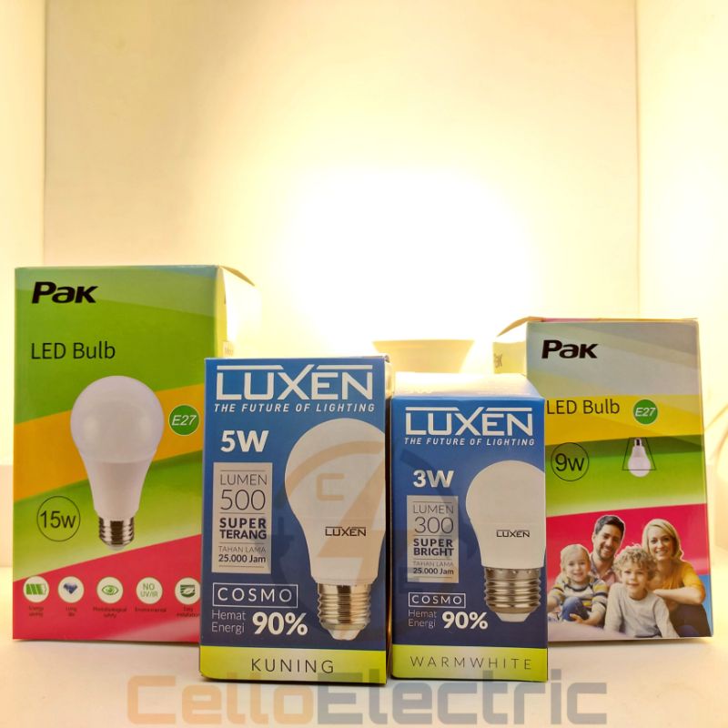 Jual Lampu Led Kuning 3w 5w 7w 9w 12w 15w - Natural White / Lampu Led ...