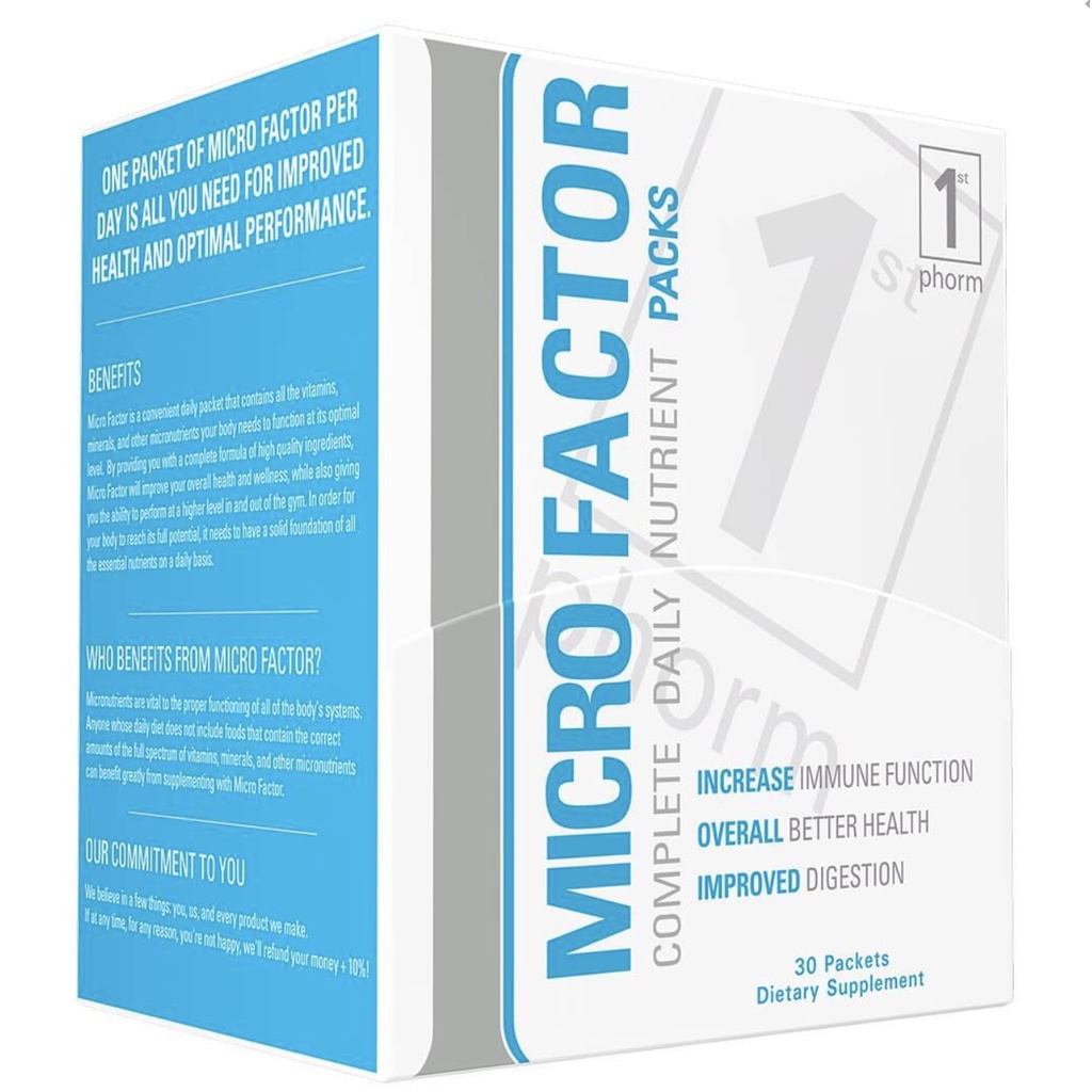 Jual 1ST PHORM - Micro Factor Complete Daily Nutrient Packs | Shopee ...