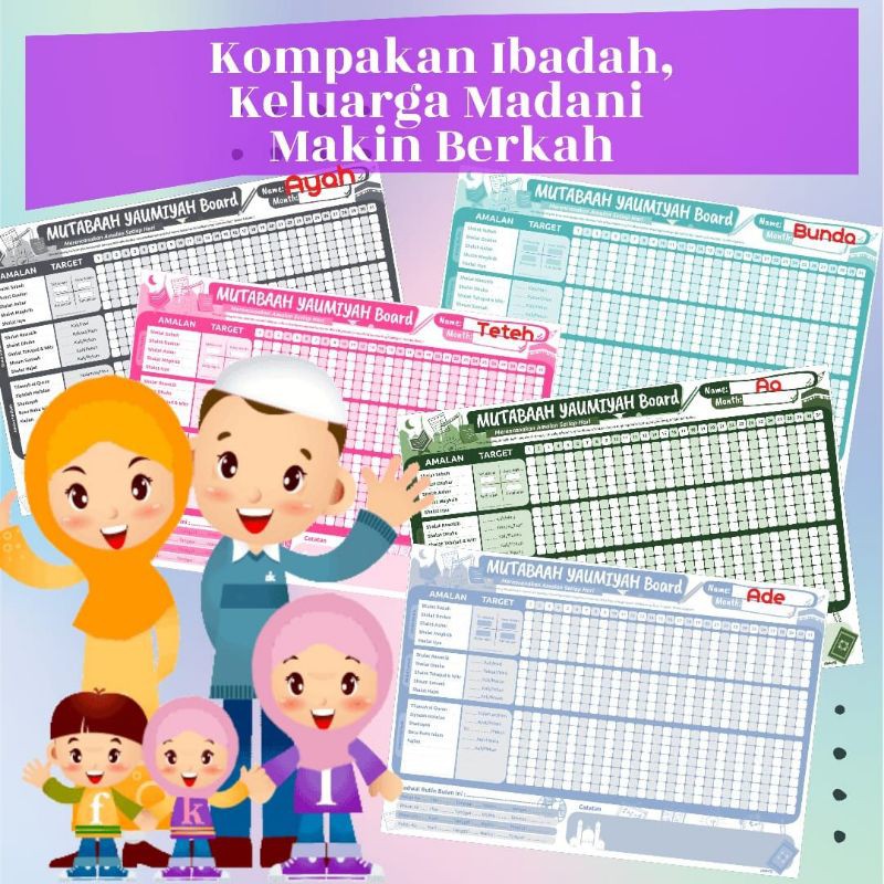 Jual Mutaba'ah Yaumiyah Board | Shopee Indonesia