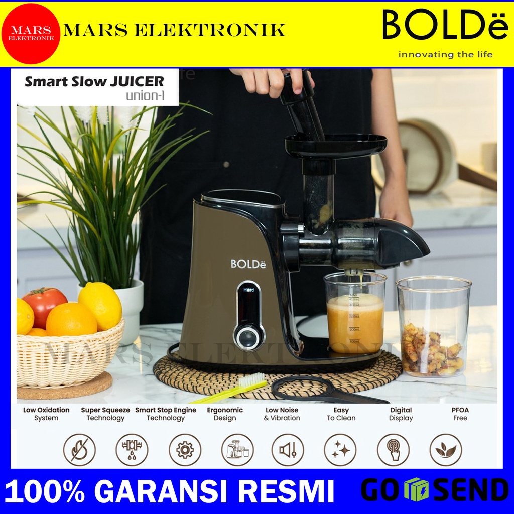 Jual SMART SLOW JUICER UNION BOLDE - SLOW JUICER BOLDE | Shopee Indonesia