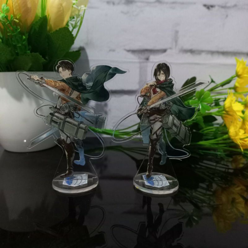 Jual stande standee demon slayer, attack on titan aot, genshin impact ...