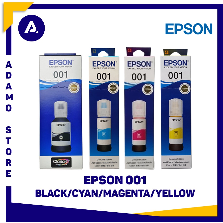 Jual Tinta Epson 001 Original (Printer L4150 L4160 L6160 L6170 L6190 ...