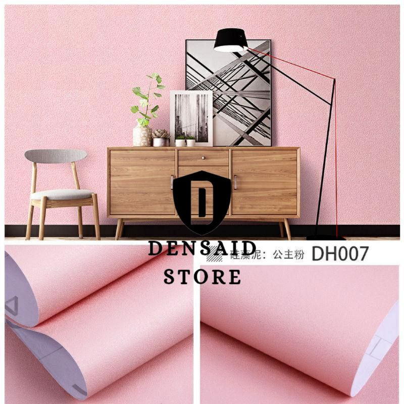 Jual Wallpaper Dinding Polos Pink Muda Ukuran 9 s/d 10m X 45cm | Shopee ...