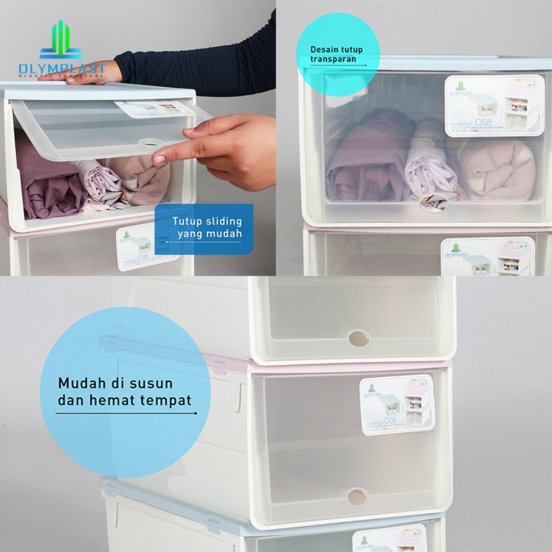 Jual Olymplast Box Plastik / Rak Susun / Kotak Penyimpanan / Olymplast ...