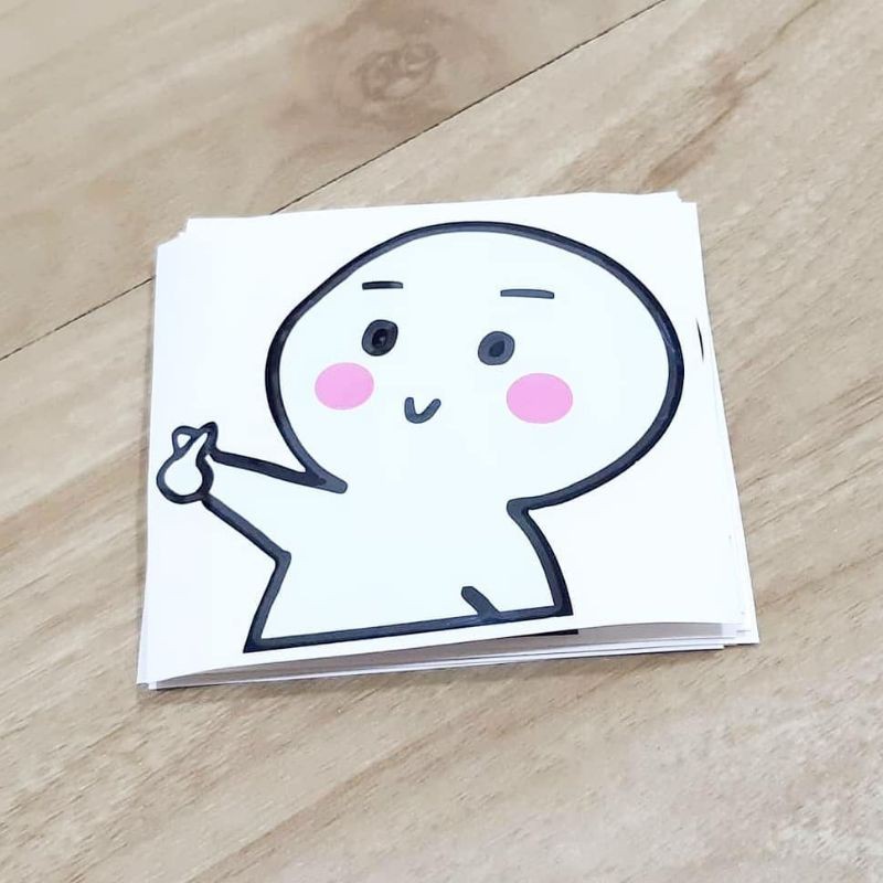 Jual Stiker Cutting Decals Pentol Quby Saranghae Love | Shopee Indonesia