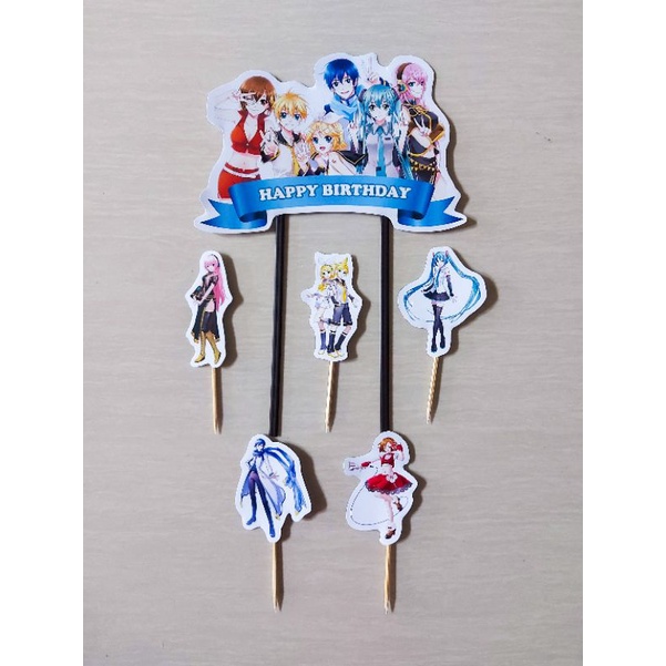 Jual TOPPER MIKU / CAKE TOPPER MIKU / TOPPER KUE MIKU / HIASAN KUE MIKU ...