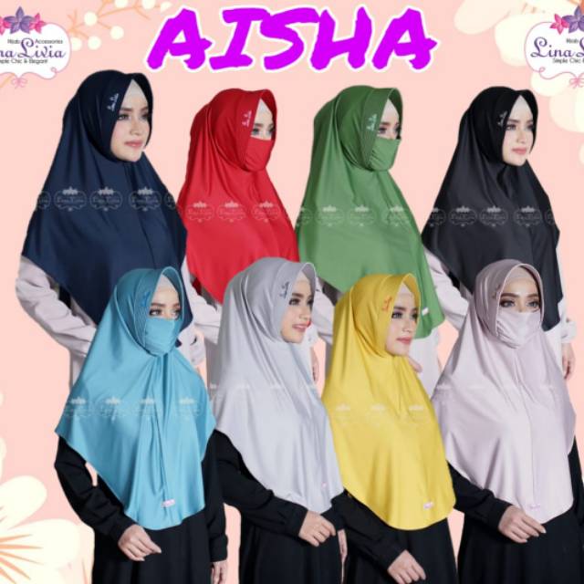 Jual JILBAB NIQOB AISHA BY LINALIVIA | Shopee Indonesia