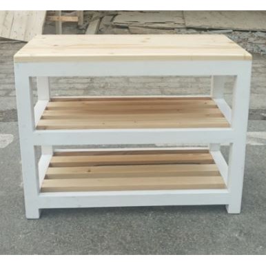 Jual RAK SUSUN WARNA KOMBINASI PUTIH DAN NATURAL UKURAN 60X30X45 CM ...