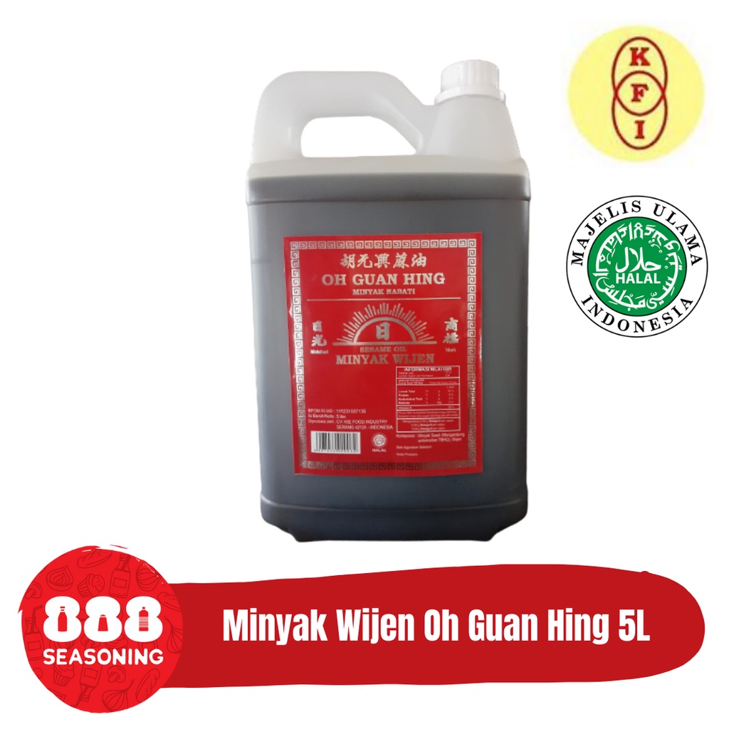 Jual MINYAK WIJEN MATAHARI OH GUAN HING HALAL DRIGEN 5L | Shopee Indonesia