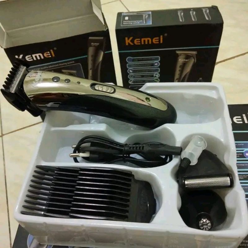 Jual mesin cukur alat cukur mesin pangkas rambut elektrik listrik KEMEI ...