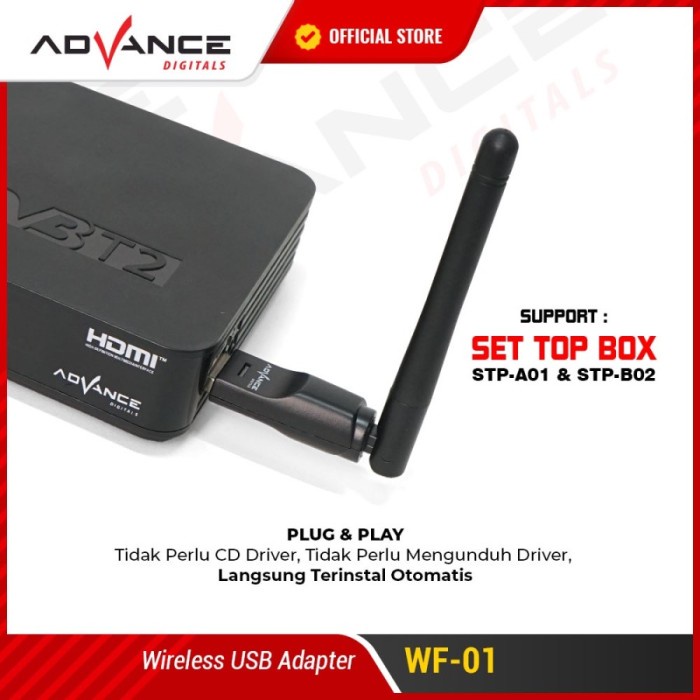 Jual set top box TV DIgital Advance STP A01 USB Wifi Adapter murah ...