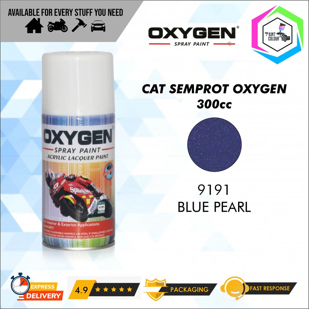 Jual Cat Semprot / Pylox OXYGEN Acrylic Spray Paint - 9191 Blue Pearl ...