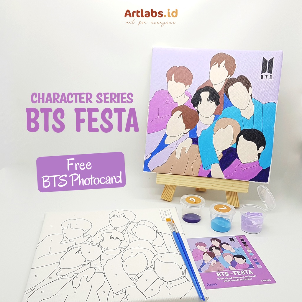 Jual BTS FESTA - Paint By Number 11 Color [Character Series] | Artlabs ...