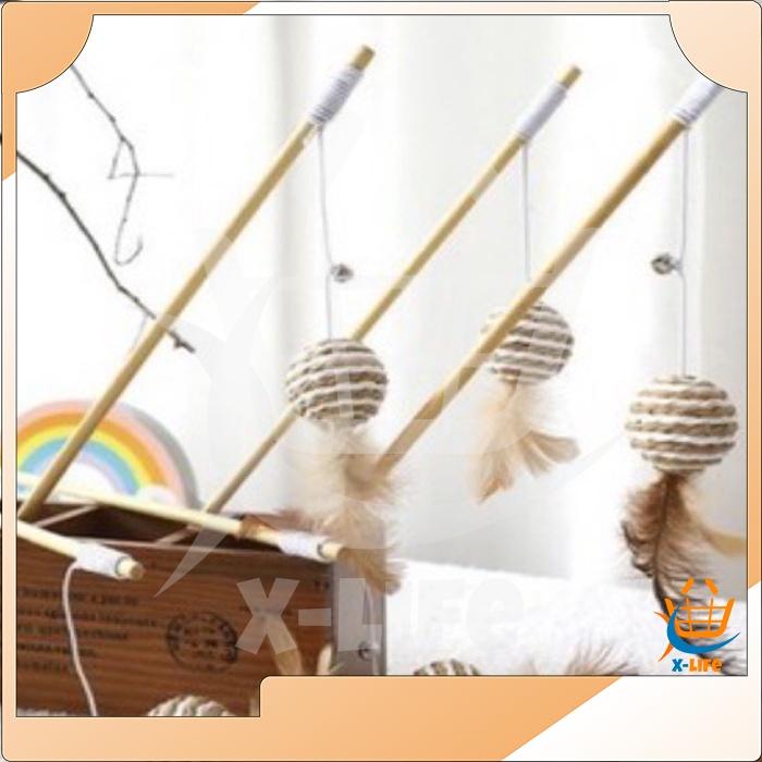 Jual XLIFE | Mainan Kucing Tongkat Boneka Stick Tali Motif Stik Tali ...