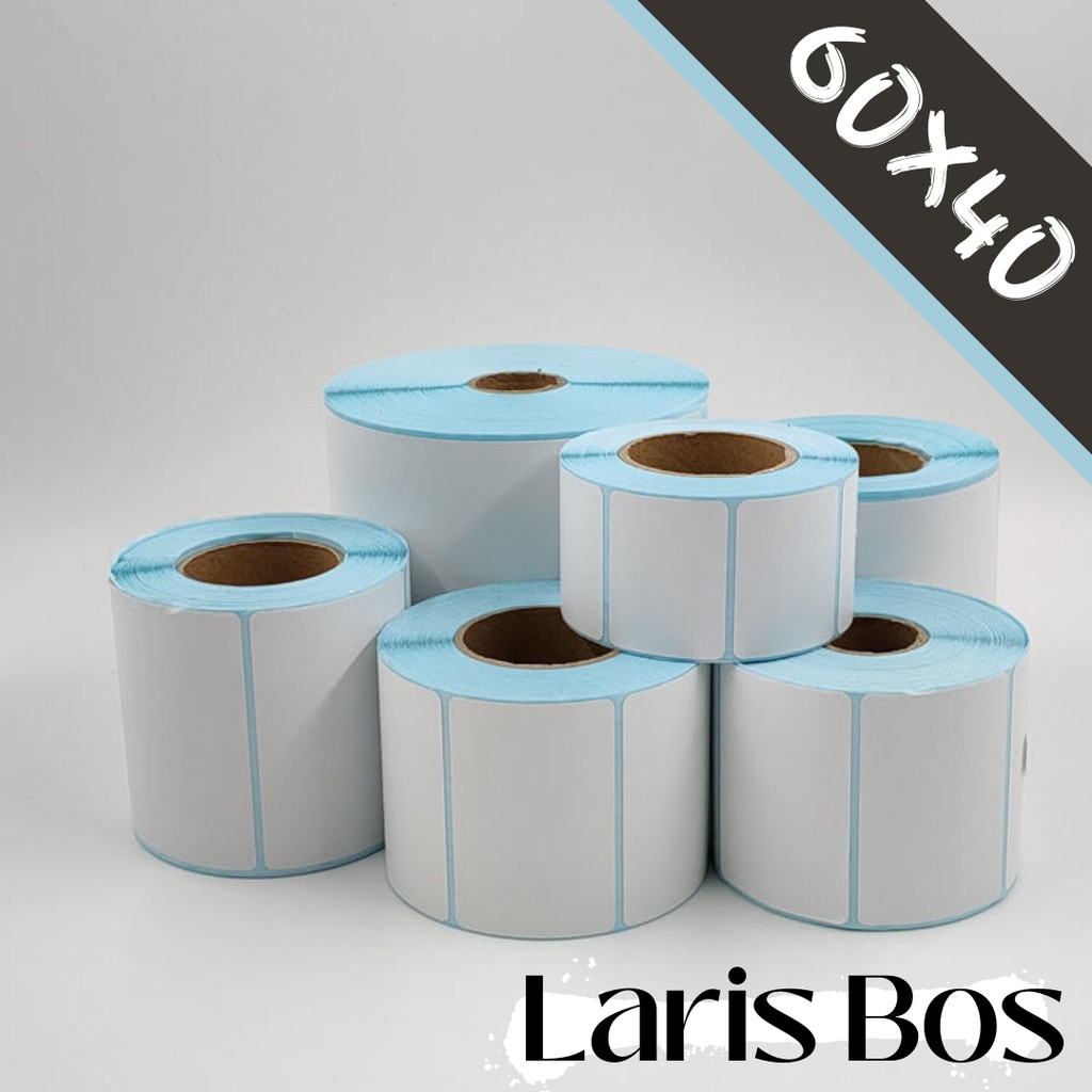 Jual Kertas Label Sticker 60x40 mm (isi 160) - Thermal | Shopee Indonesia