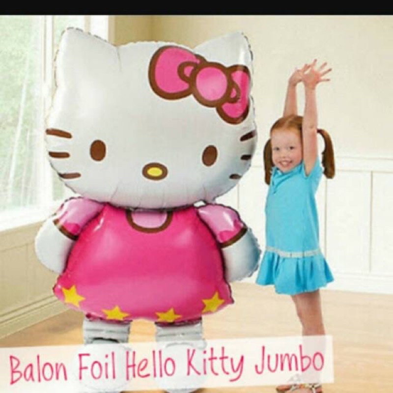 Jual BALON FOIL HELLO KITTY SUPER BESAR 120 CM / BALON FOIL HELLO KITTY JUMBO 120CM / BALON FOIL ...