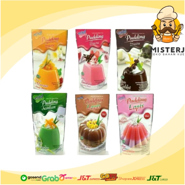 Jual Nutrijell Pudding | 145 Gr | Pudding Bubuk Instan Siap Pakai ...