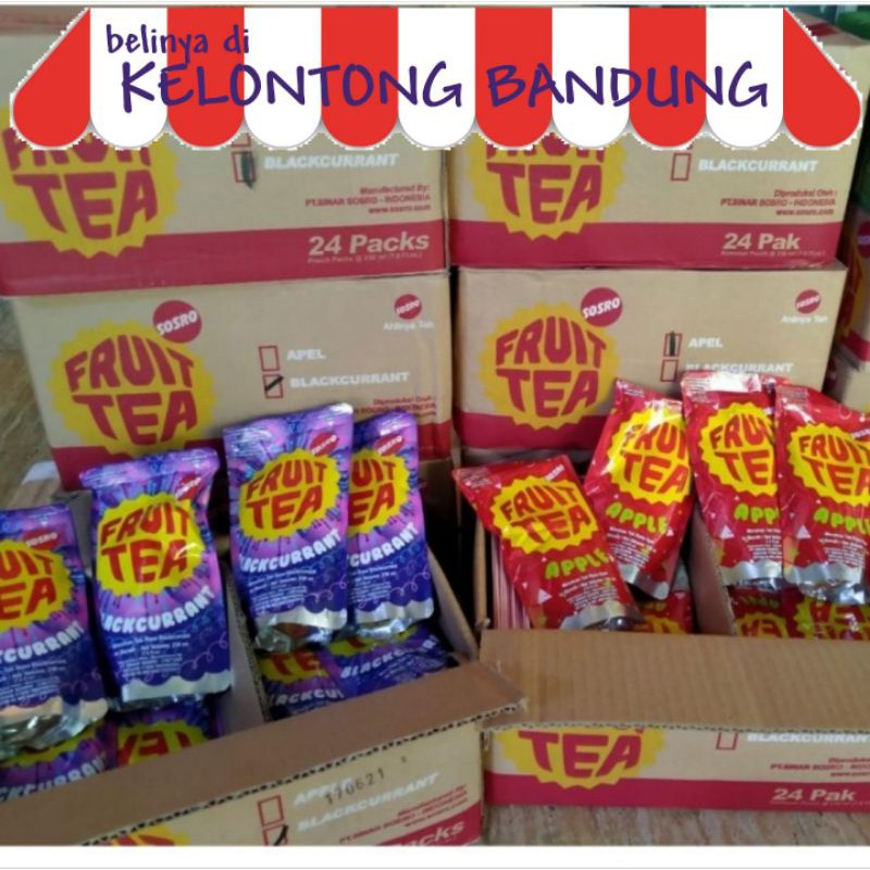 Jual Fruit Tea Pouch 200 ml Apel / Blackcurrant dus box karton | Shopee ...
