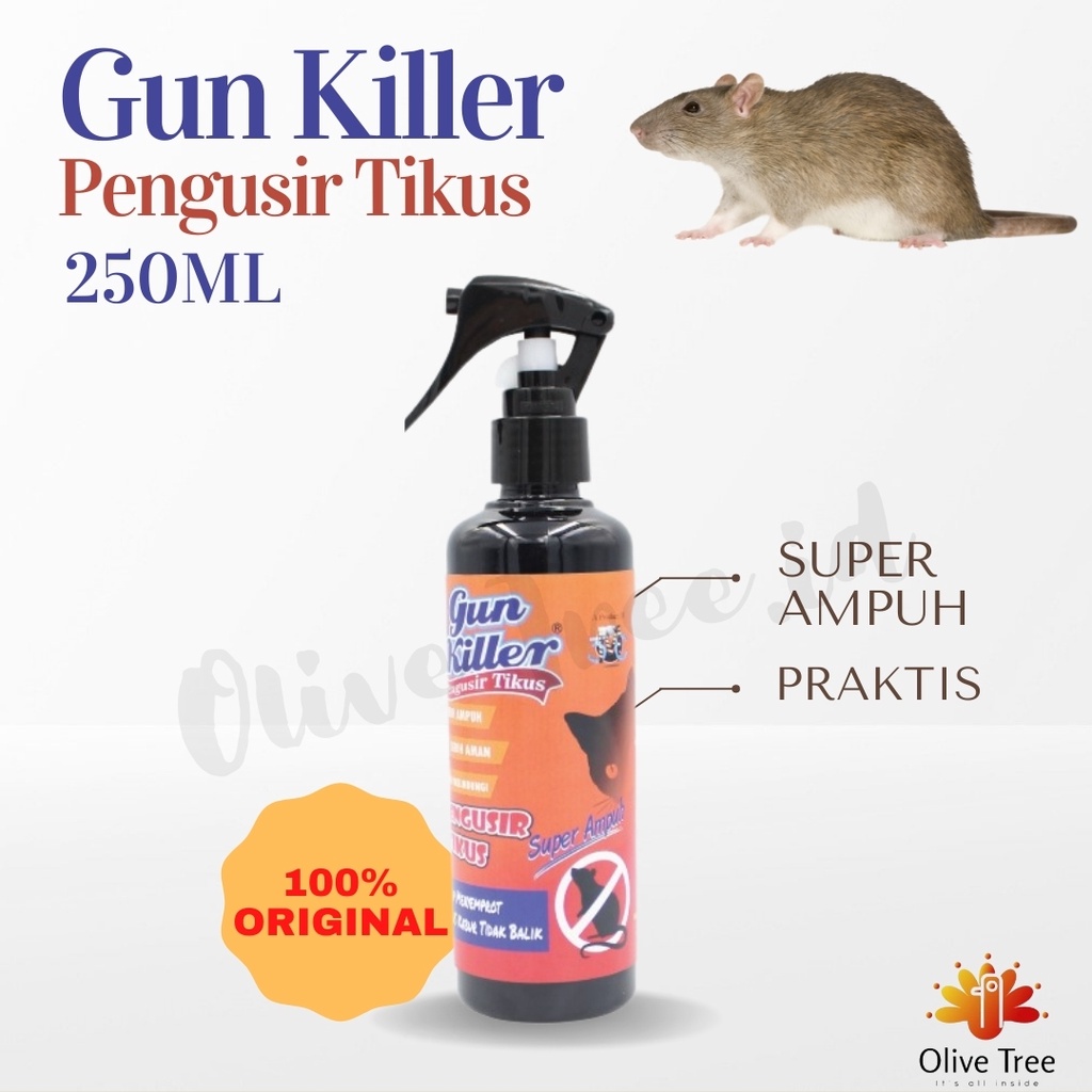 Jual Semprotan Obat Pengusir Tikus Racun Tikus Ampuh Gun Killer 250ml ...