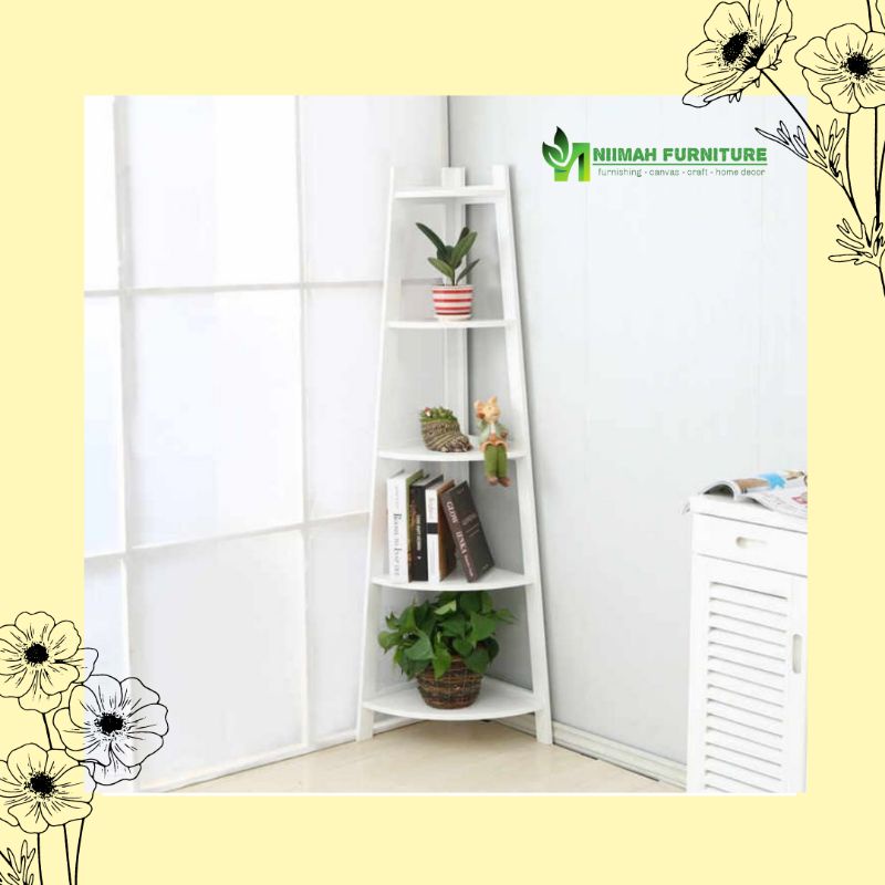 Jual Rak Bunga Sudut / Pojok Kayu Jati Belanda | Shopee Indonesia
