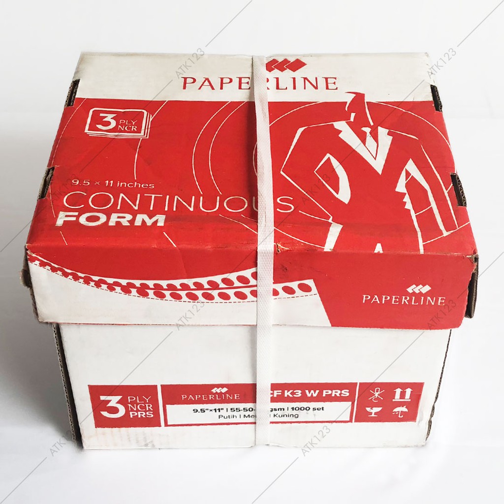 Jual Continuous Form Paperline 3 Ply Warna 9 1/2 x 11 in (K3 W PRS ...
