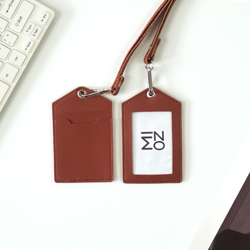 Jual TG176 NAME TAG KULIT/ID CARD TAG/ID CARD HOLDER/LANYARD/KARTU ...