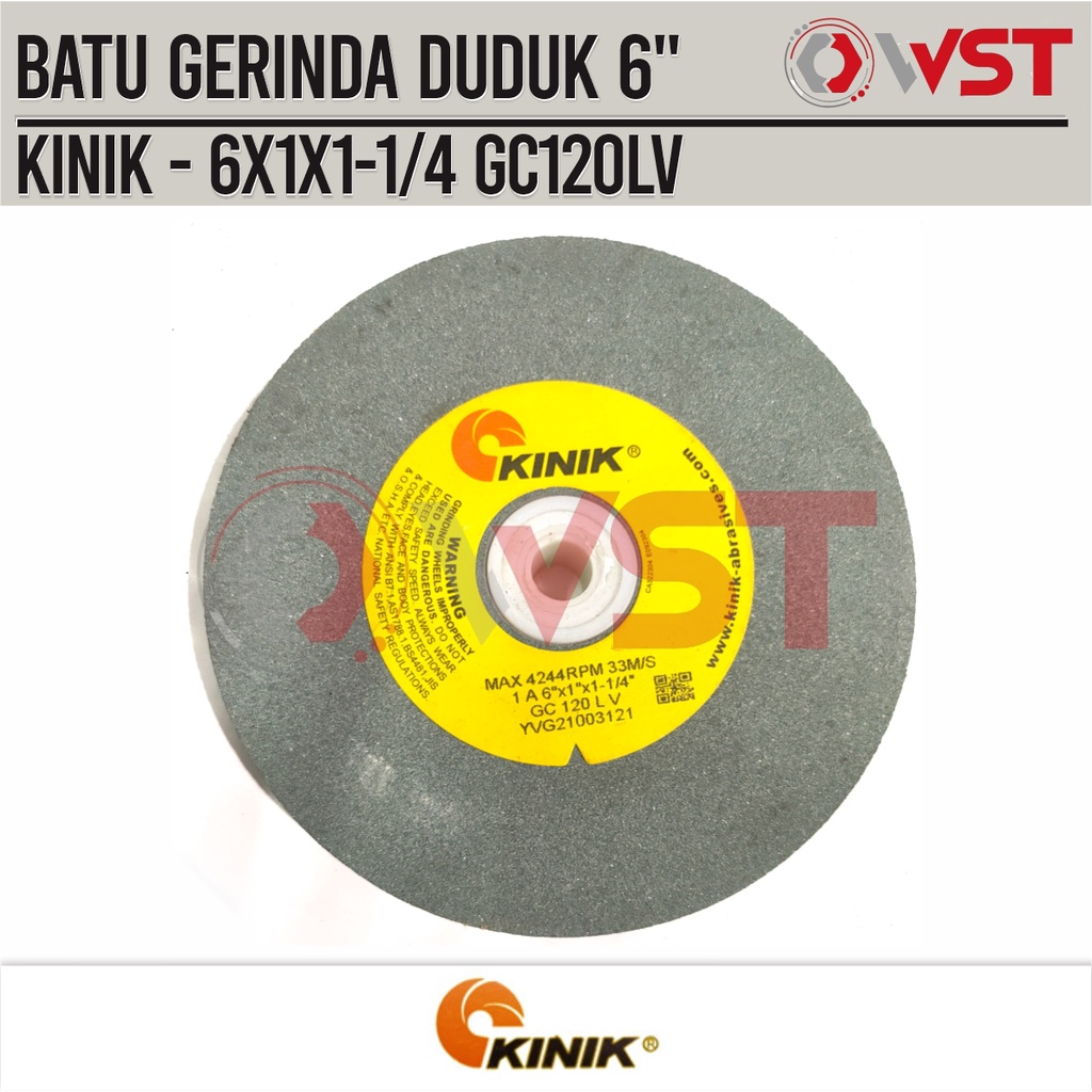 Jual KINIK Batu Gerinda Duduk 6Inch GC120 / Batu Asah 6x1x1-1/4 Grit ...