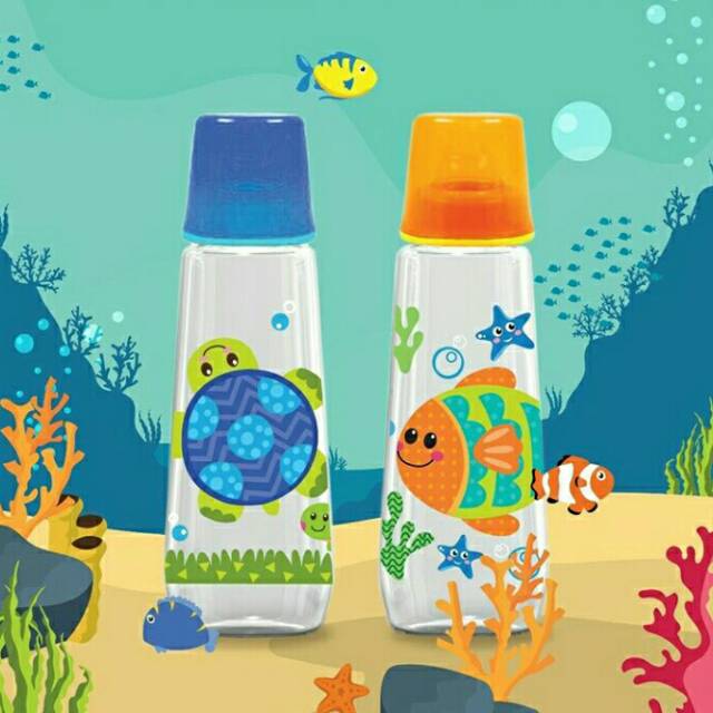 Jual Botol Dot Baby Safe Karakter 250ml Embossed Lid Bottle JS002 ...