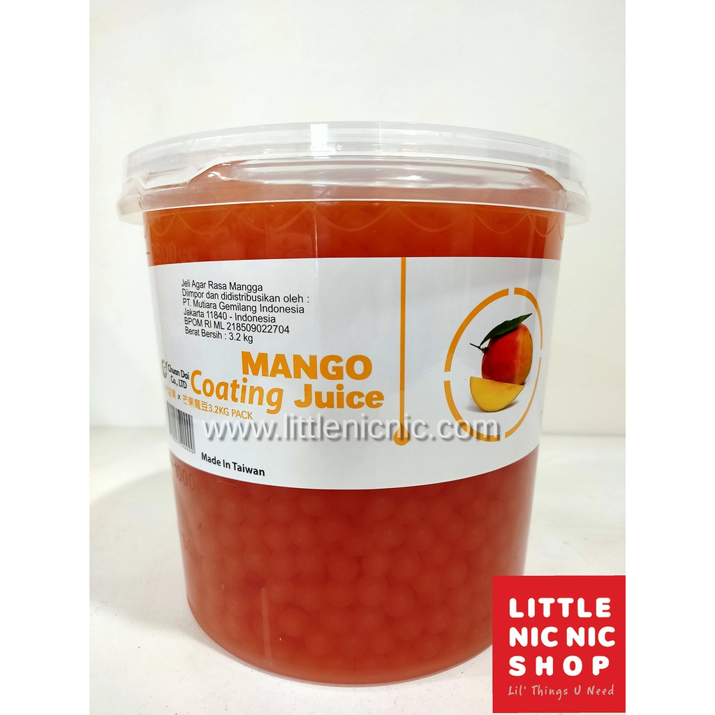 Jual Chuan Dai Popping Boba Mango rasa Mangga 3,2 Kg Import Taiwan ...
