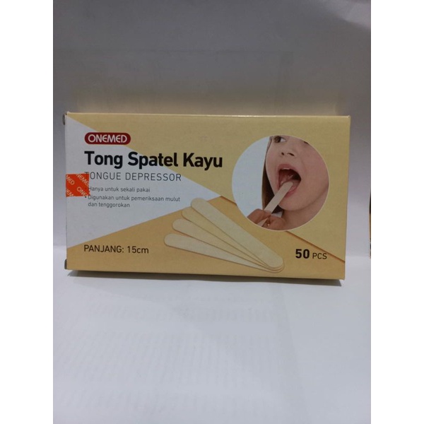 Jual Tong spatel kayu 15cm onemed spatel kayu onemed alat memeriksa ...