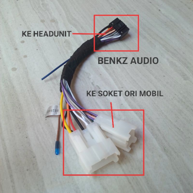 Jual Soket head unit android nakamichi pnp avanza xenia plug n play ...