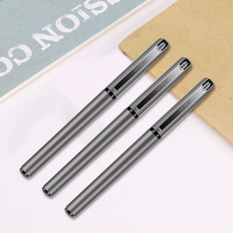 Jual Deli Office Gel Pen Pulpen Kantor 0.5/0.7/1mm Warna Tinta Hitam ...