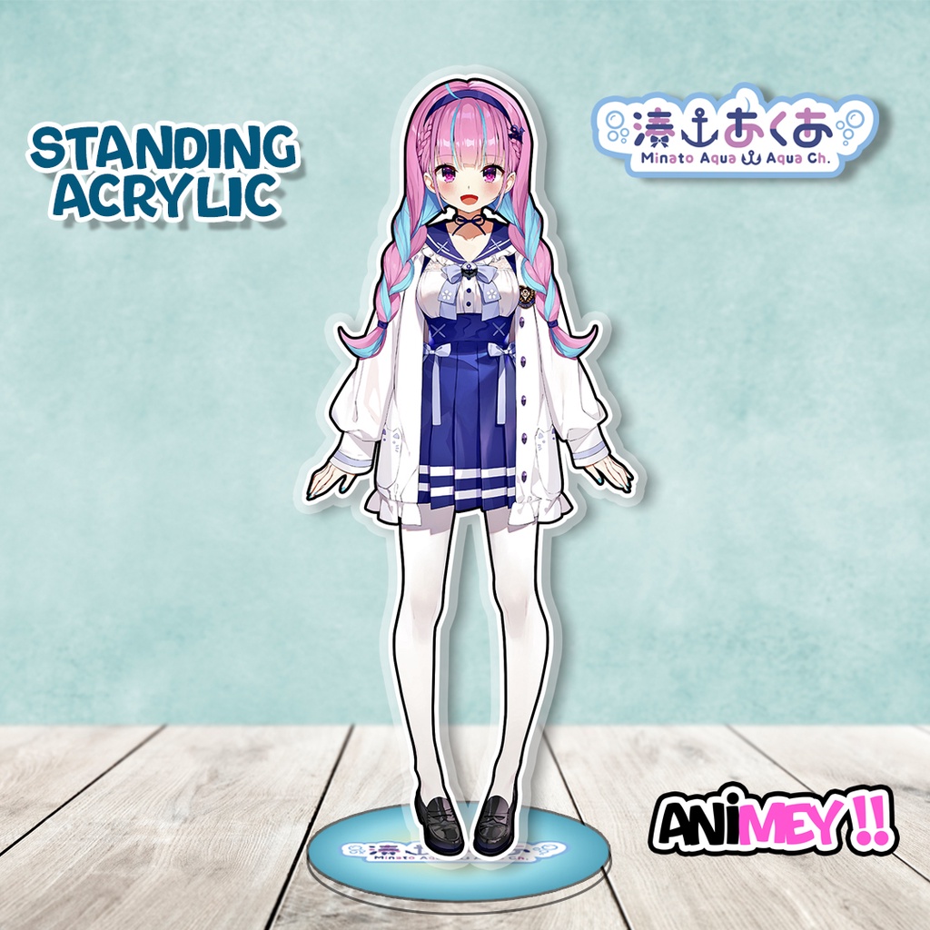 Jual Figur Acrylic Aqua Minato / Standee / Vtuber Hololive Anime ...