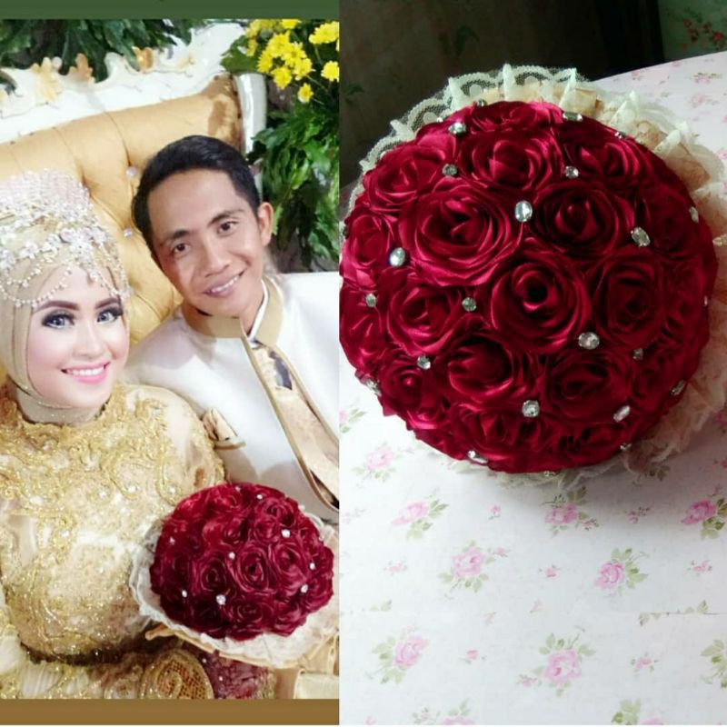 Jual Buket Bunga Pengantin Handbuket Buket Pengantin Shopee Indonesia