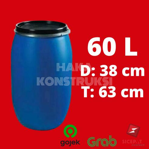 Jual TONG / DRUM AIR / DRUM TEMPAT SAMPAH PLASTIK TEBAL 60 LITER L ...
